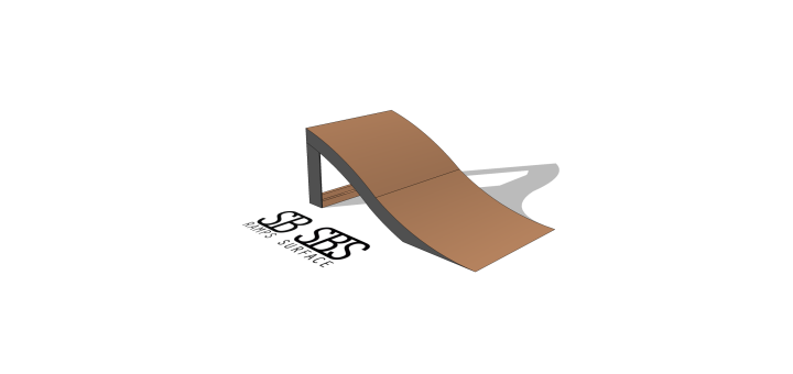 SURFSKATE WAVE QUARTER 1 MÓDULO (WATERPROOF) – SB RAMPS